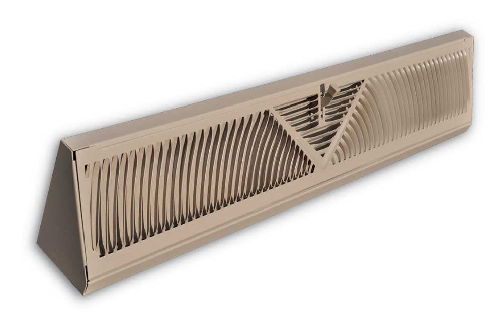 Stamped Steel 24 inch Brown Baseboard Register, 120 - Amazon.com