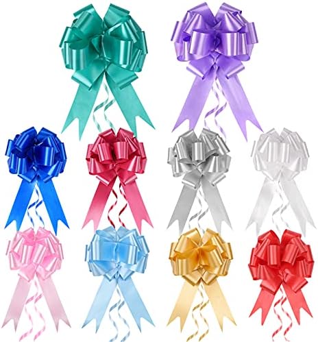 Amazon.com: Pull Bows for Gift Wrapping Pull Ribbons and Bows for Gifts ...