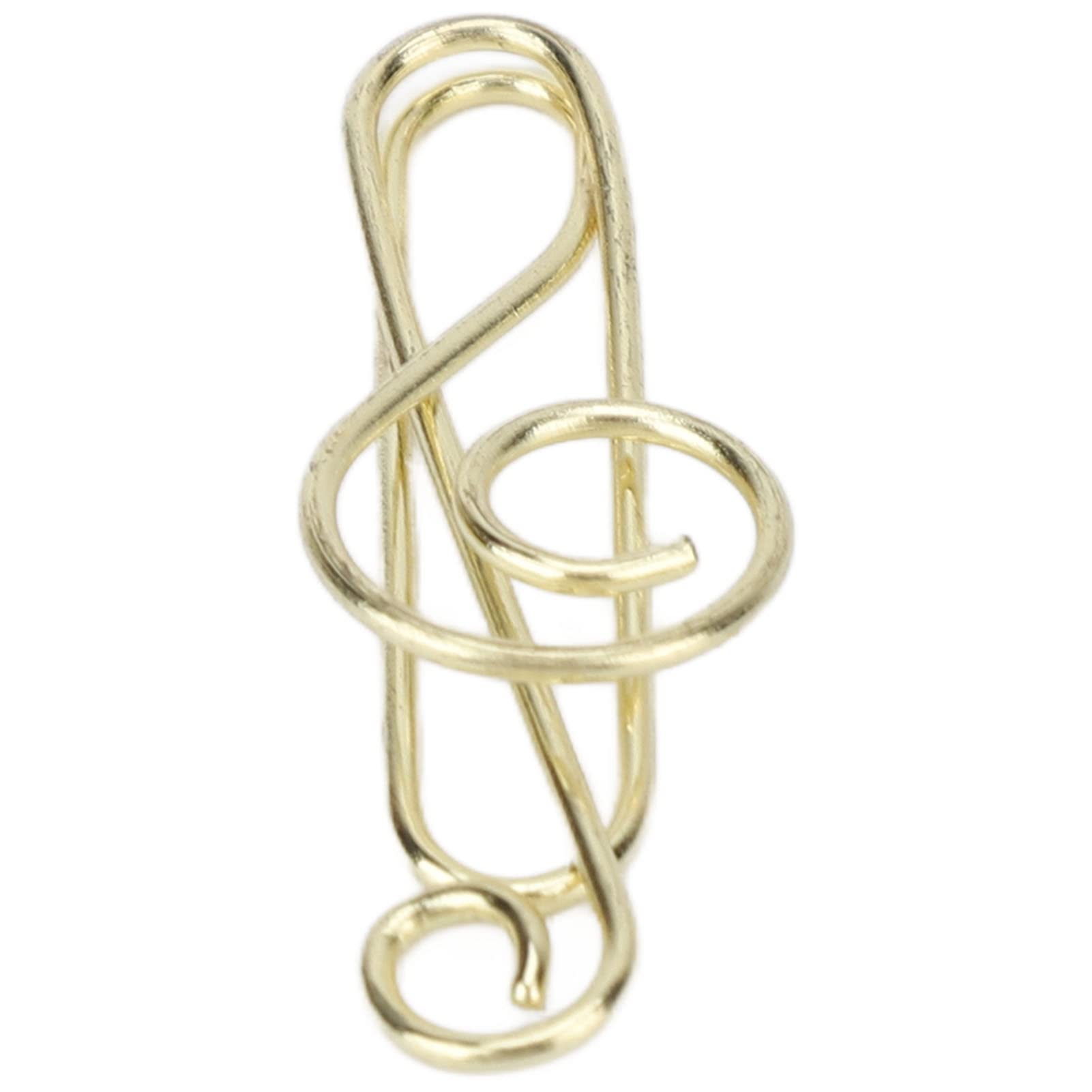 Snapklik.com : 100Pcs Note Shape Paper Clips, Multi Purpose, Cute Gold ...
