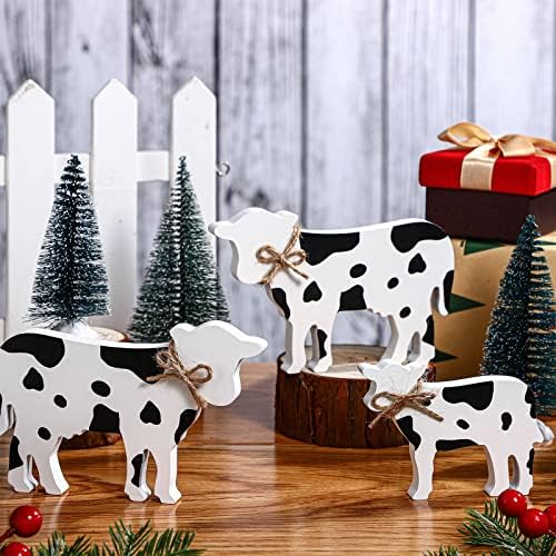 Amazon.com: GlikCeil 20 Pcs Highland Cow Tiered Tray Decor Set with LED ...