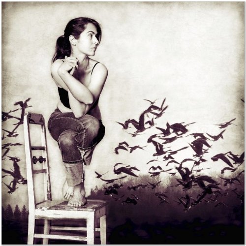 SMART ART - 'Garudasana' by Gosia Janik - Fine Art Print 12x12 inches ...