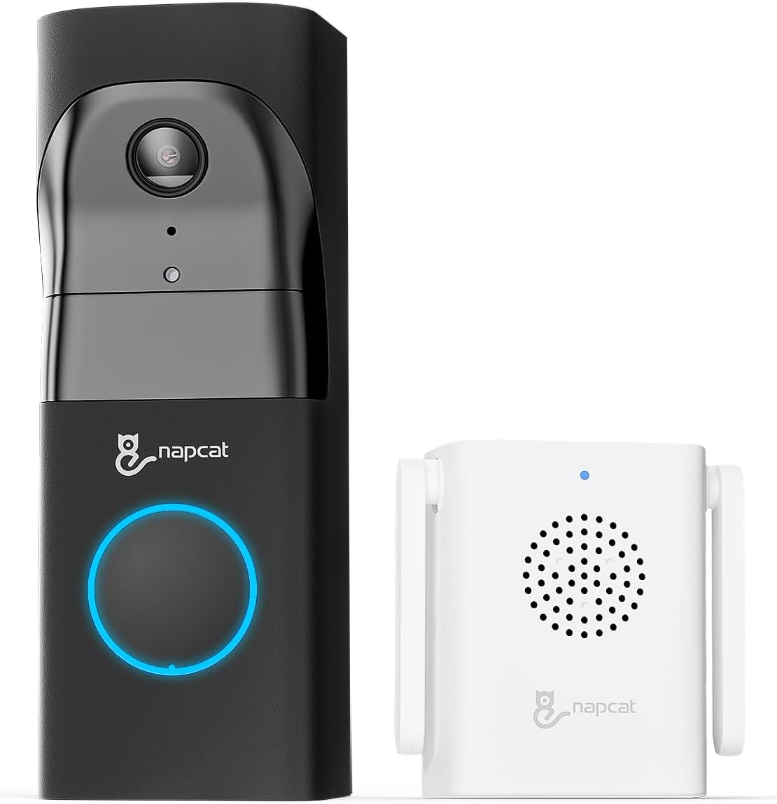 Amazon.com: NAPCAT Doorbell Camera Wireless 5MP, Battery Powered/Wired ...