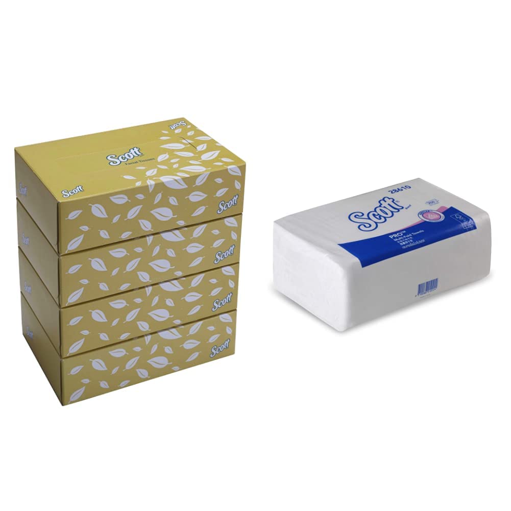 Buy SCOTT® Facial Tissue Box 60044-2 ply Flat Box Facial Tissue -4 ...