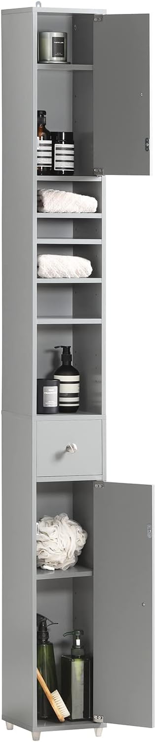 SoBuy® FRG204-DG, Grey Bathroom Storage Cabinet Storage Cupboard ...