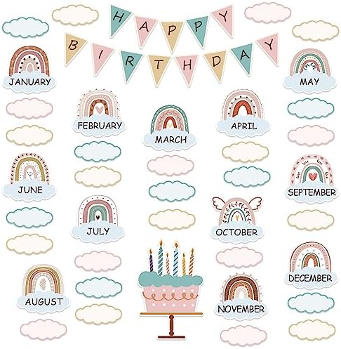 Amazon.com: NBjiuyin Boho Bulletin Board Decorations Set Classroom ...