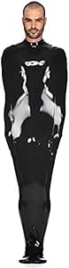 Amazon.com: Black Latex Sleeping Bag Body Bag Crotch and Back Zipper ...