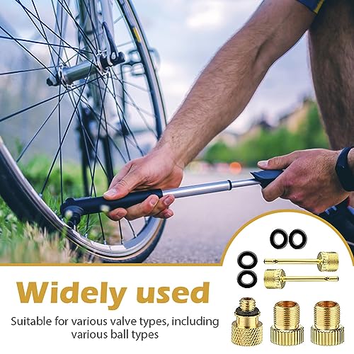 Bike Valve Adapter Kit, 27Pcs Brass Bicycle Pump Adapter with Sorting ...