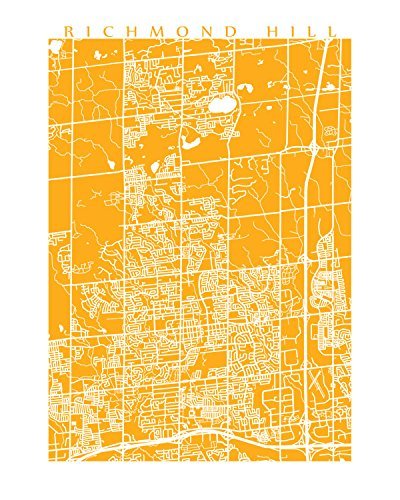 Amazon.com: Richmond Hill Map Print : Handmade Products