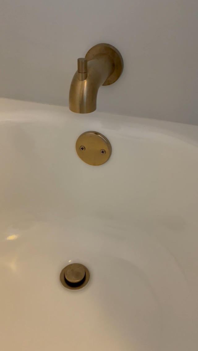 Watch Delta Champagne Bronze Overflow Cover and Tub Drain on Amazon Live