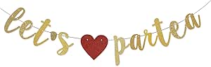Amazon.com: Let's Partea Banner，Partea Time Theme Party Supplies，Tea ...
