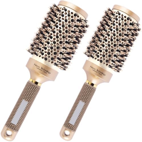 Amazon.com : Round Brush for Blow out 2PCS, HIPPIH Thermal Hair Brush ...