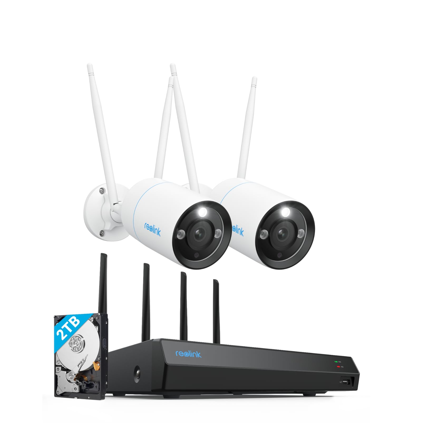 Amazon.com : REOLINK WiFi 6 Cameras with WiFi NVR Bundle, 2 pcs 810WA ...