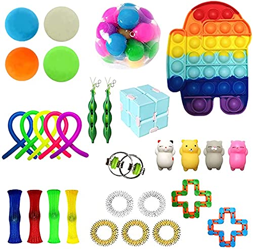 Buy Nefeeko Fidget Toys Set, 30 Packs Fidget Toy for Adult & Kids, Tik ...
