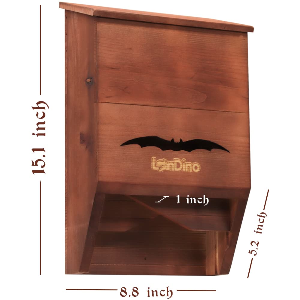 Snapklik.com : Bat Houses For Outdoors, Triple Chamber Large Bat Box ...