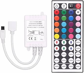 ruimeimei 44keys Remote Controller RGB Control Box Dimmer Adjustable ...