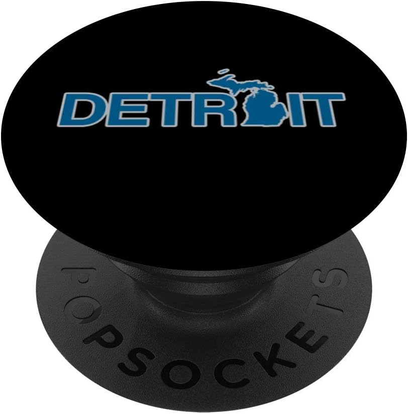 Amazon.com: Detroit Michigan MI Map Letter Athletic Sports Blue Silver ...