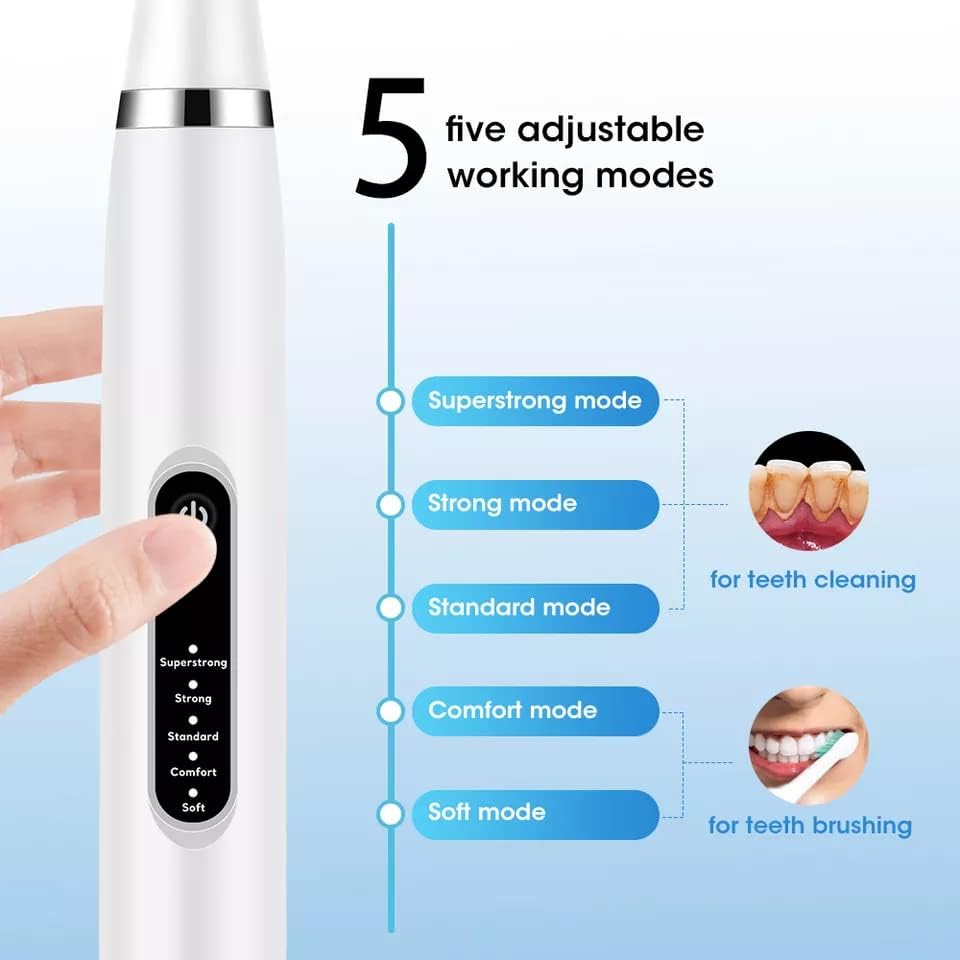 DENTEX Ultrasonic Teeth Cleaner and Teeth Whitener, Teeth Cleaning kit ...
