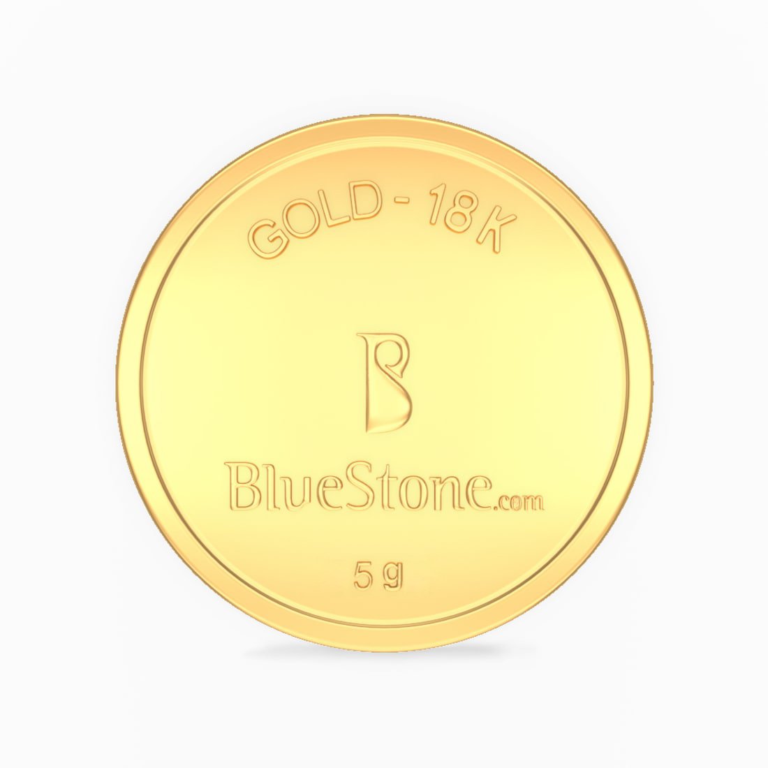 BlueStone BIS Hallmarked 5 grams 18k (750) Yellow Gold Precious Coin ...
