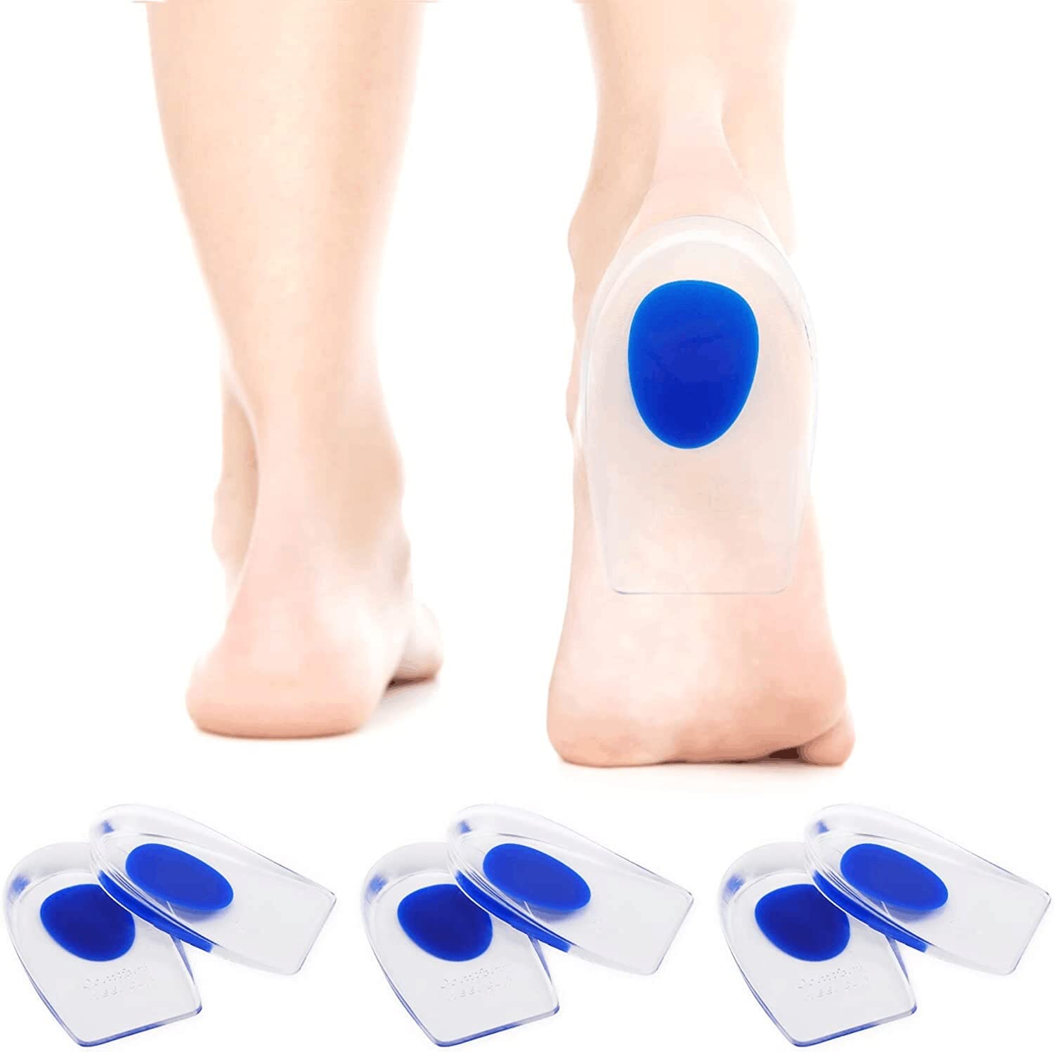 VASA NAMA Taloneras Silicona, 3Pares Plantillas de Talón Gel ...
