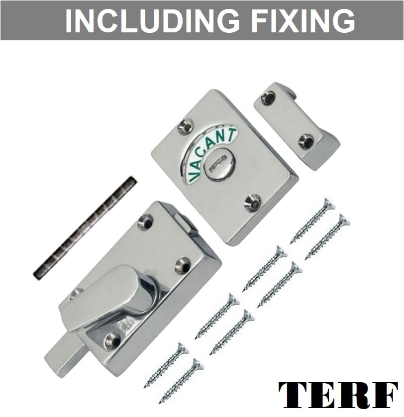 TERF® Heavy Duty Polished Chrome Indicator Lock Catch Latch Bolt 60mm ...