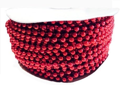 Amazon.com: 4mm Faux Pearl Plastic Beads on a String Craft Roll ...