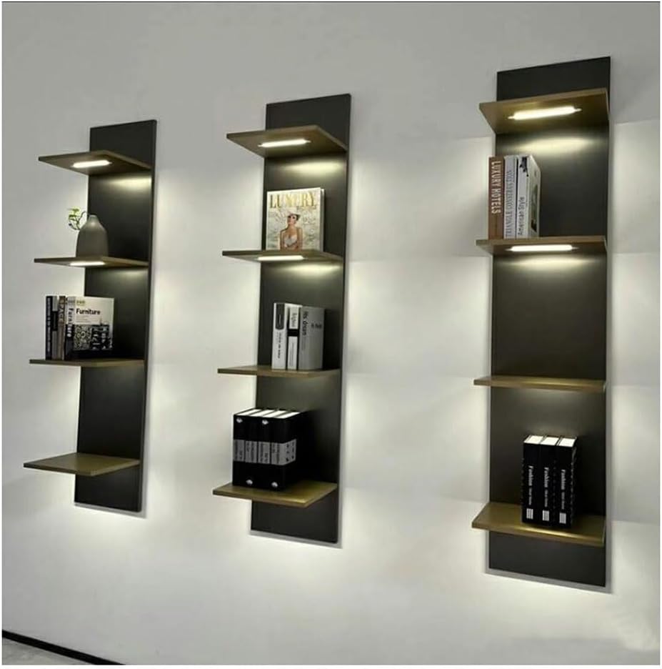 Amazon.com: Floating Wall Mounted Shelves, Living Room Multi-Layered ...