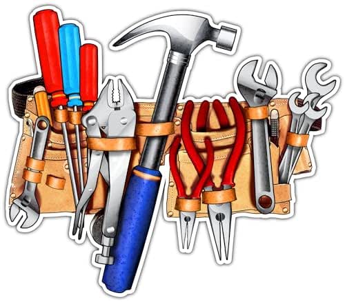 Amazon.com: Handyman Sticker Handy Tool Belt Carpenter Construction ...