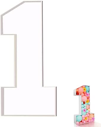 Balloon Arch Frame,Numbers Stand, 73cm Number Balloon Box Decorative ...
