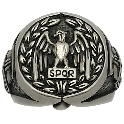 Amazon.com: Signo Art Handmade Roman Empire Eagle SPQR Sterling Silver ...