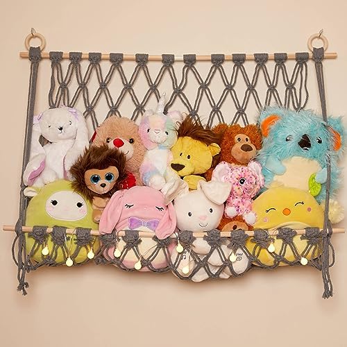 Amazon.com: DOEGUAIY Stuffed Animal Net or Hammock Handmade Toy Hammock ...