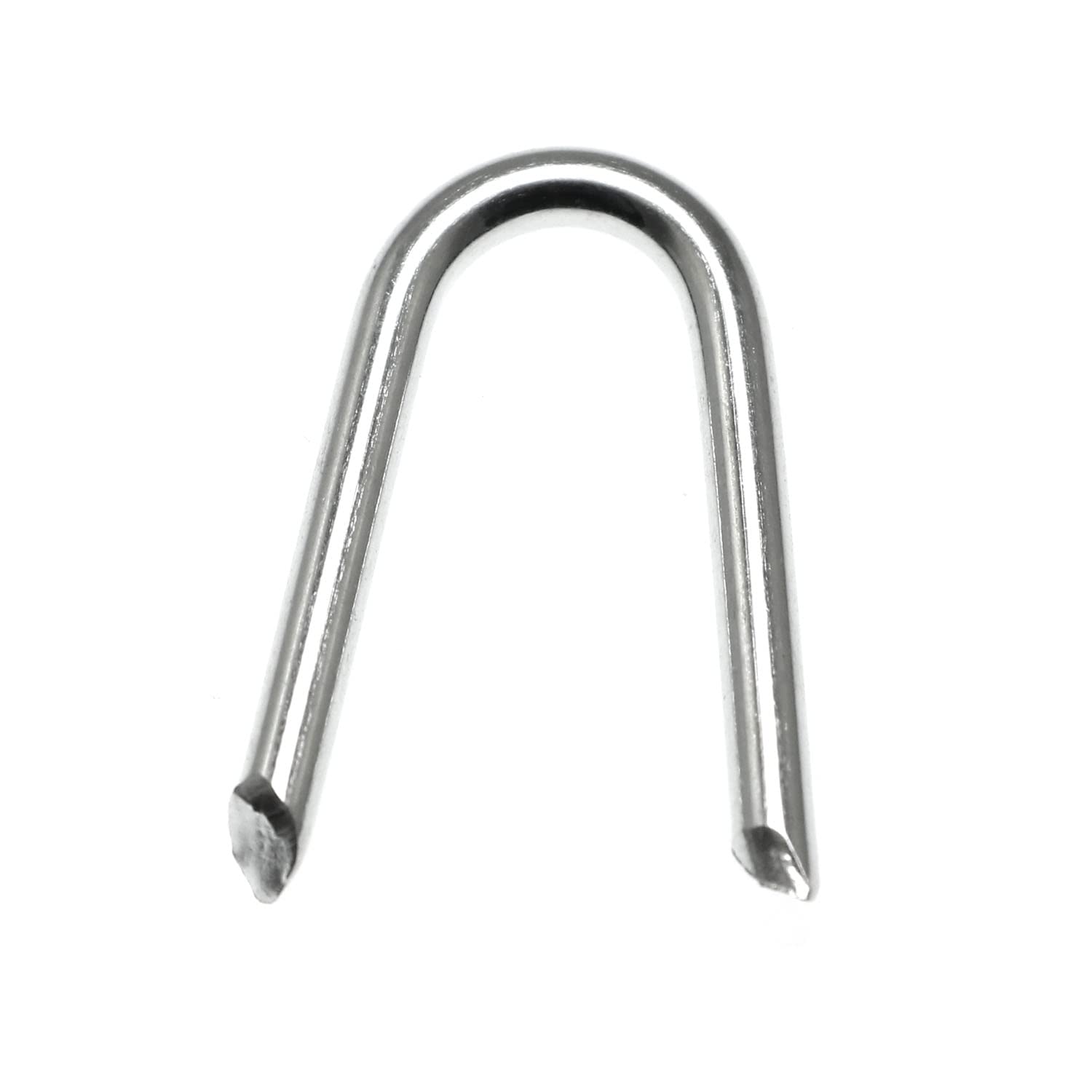 Maxmoral 50pcs U-Shaped Fasteners Nails Galvanized Iron Fencing Staples ...