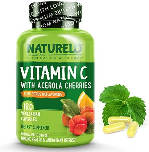 Amazon.com: NATURELO Vitamin C with Organic Acerola Cherry Extract and ...