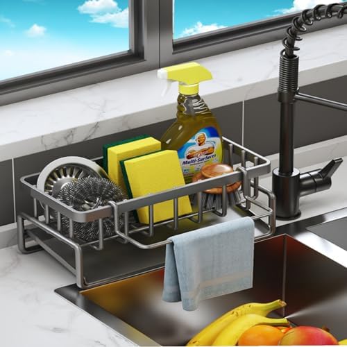 Amazon.com - GGUP Kitchen Sink Caddy Organizer Sponge Holder for ...