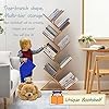Amazon.com: Bamboo Tree Bookshelf, 8-Tier Wood Bookcase, Free Standing ...