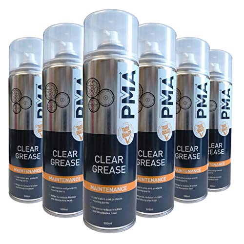 Ewbob PMA Clear Spray Grease 500ml Water Resistant Aerosol Lubricant ...