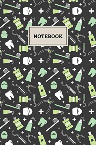 Notebook: Dentist Pattern Blank Lined Journal To Write In For Notes ...