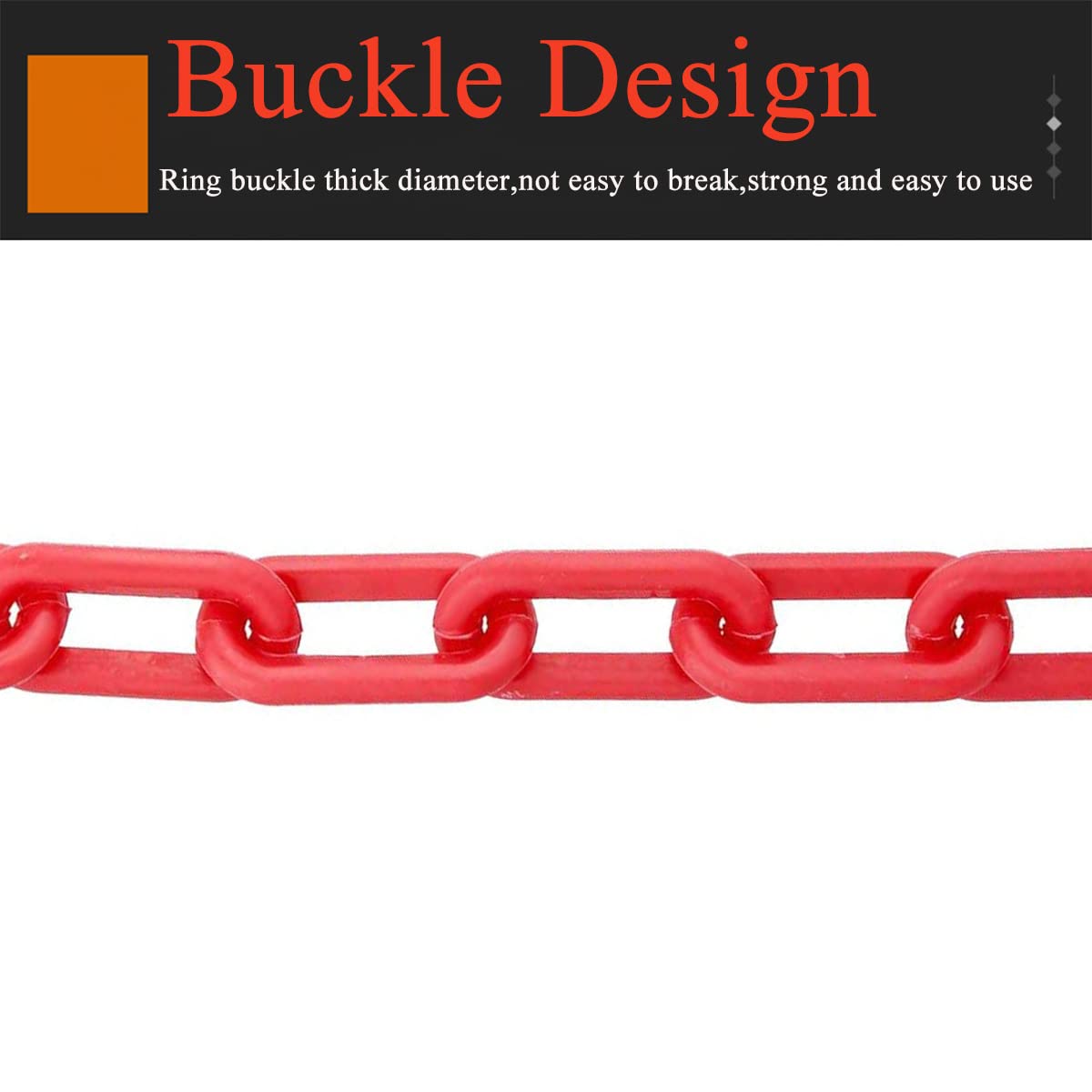 Snapklik.com : Plastic Chain Barriers Link Warning Safety Barrier ...