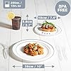 MATANA 150 Pcs Reusable White & Silver Plastic Dinnerware Set for 25 ...