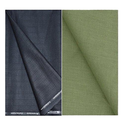 Buy KUNDAN SULZ GWALIOR Men's Executive Pure Cotton Mehandi Green Color ...