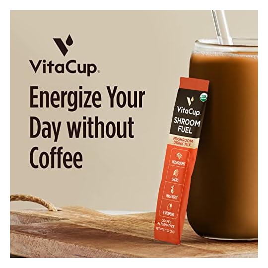 VitaCup Shroom Fuel, Mushroom Based Instant Coffee Alternative Packets ...