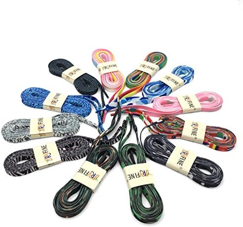 Amazon.com: Gradient Rainbow Shoelaces Fashion Colorful British Style ...