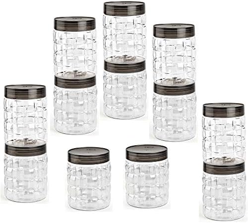 Buy CELLO Checkers Pet Plastic Airtight Container Set (6-Piece, 2000 ml ...
