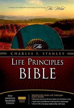 Buy Charles F. Stanley Life Principles Bible-NASB Book Online at Low ...