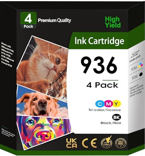 Amazon.com: 936 Ink Cartridge Replacement for HP 936 Ink Cartridges ...