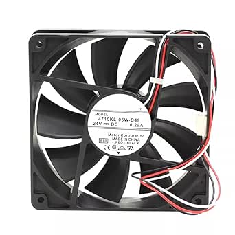Amazon.com: 4710KL-05W-B49 DC24V 0.29A 12025 3-Wire 120x120x25mm 12cm Inverter Cooling Fan ...