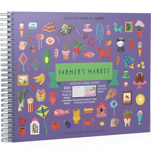 Snapklik.com : Farmers Market Stickers + Coloring Book