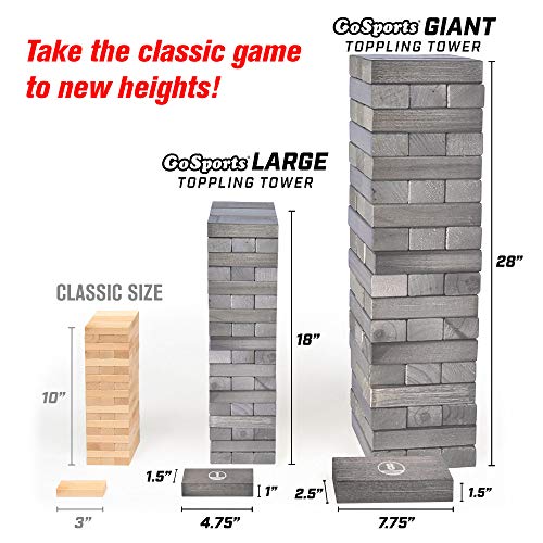 GoSports Large Toppling Tower with Bonus Rules: Starts at 1.5' - Want ...