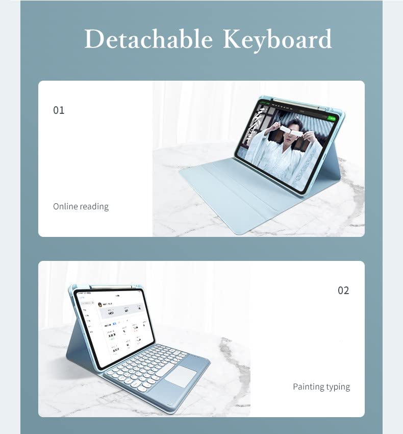 kaitesi Keyboard Case for iPad A16 (11th Gen 11 inch 2025) / iPad 10th ...