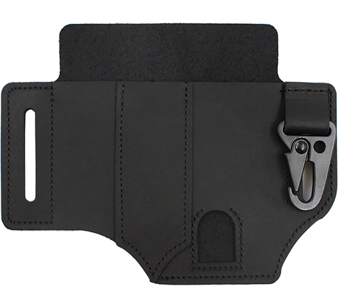 Amazon.com: Leather Multitool Sheath for Belt, EDC Belt Organizer for ...