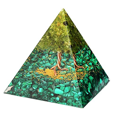 Buy VUDECO Tree of Life Orgonite Pyramids - Crystal Pyramids for ...